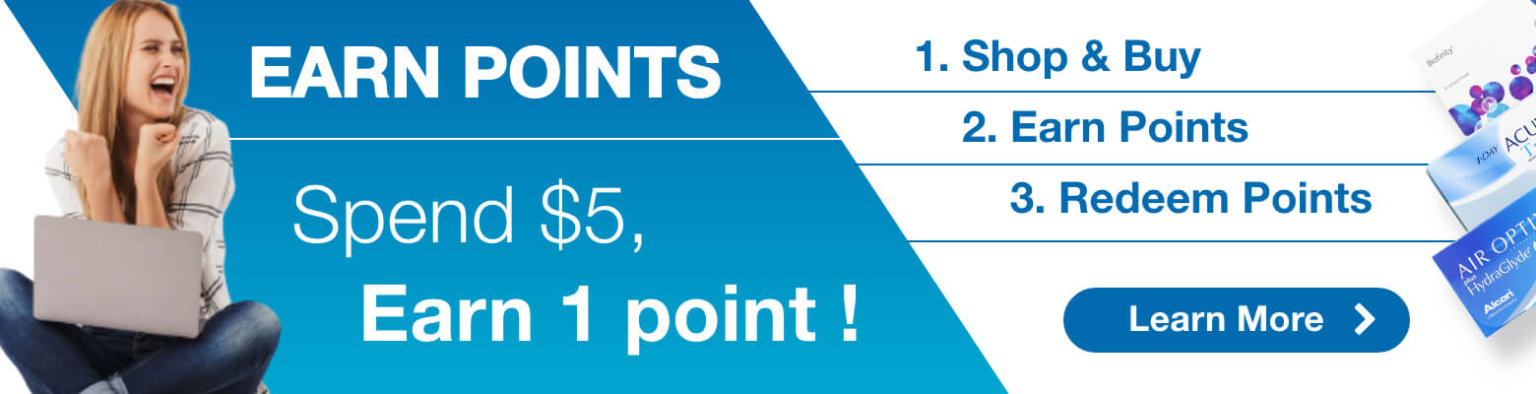 How can I earn points? - A Colourful World of Contact Lenses - SAVELENS