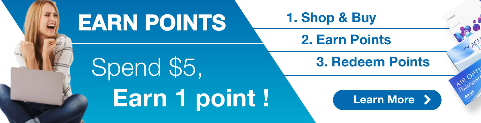 How can I earn points? - A Colourful World of Contact Lenses - SAVELENS